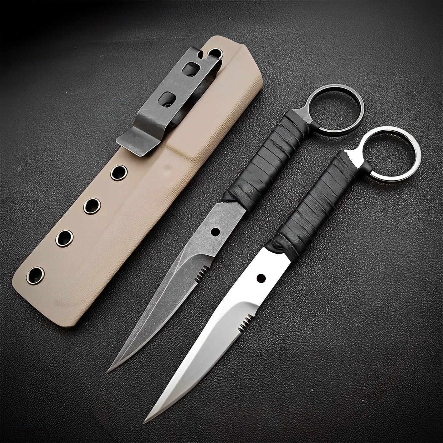 Onyx Straightblade knife – Slick Blade
